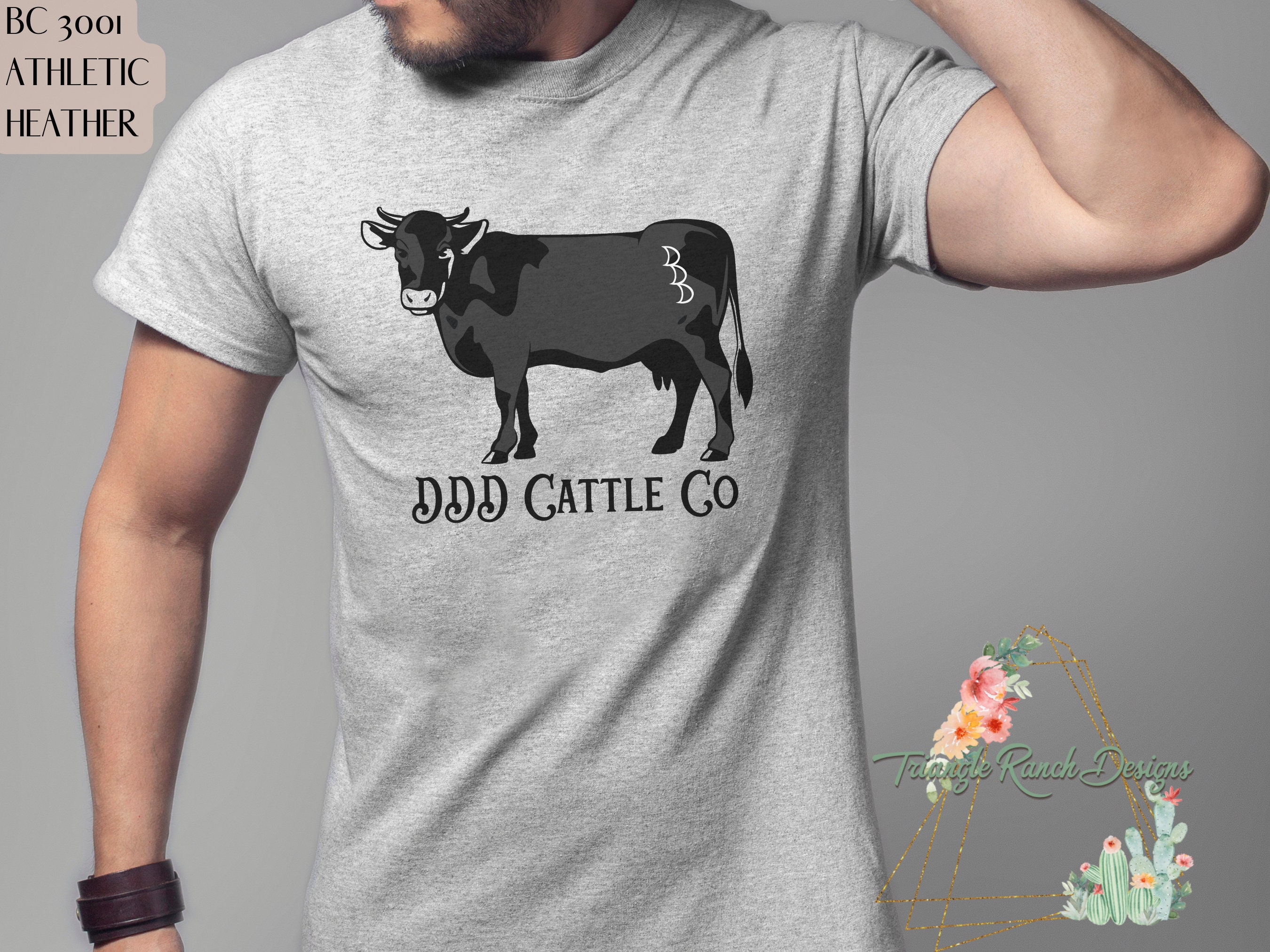 Custom Brand Cattle Company T-shirt, Personalized Cow Brand Shirt - Etsy