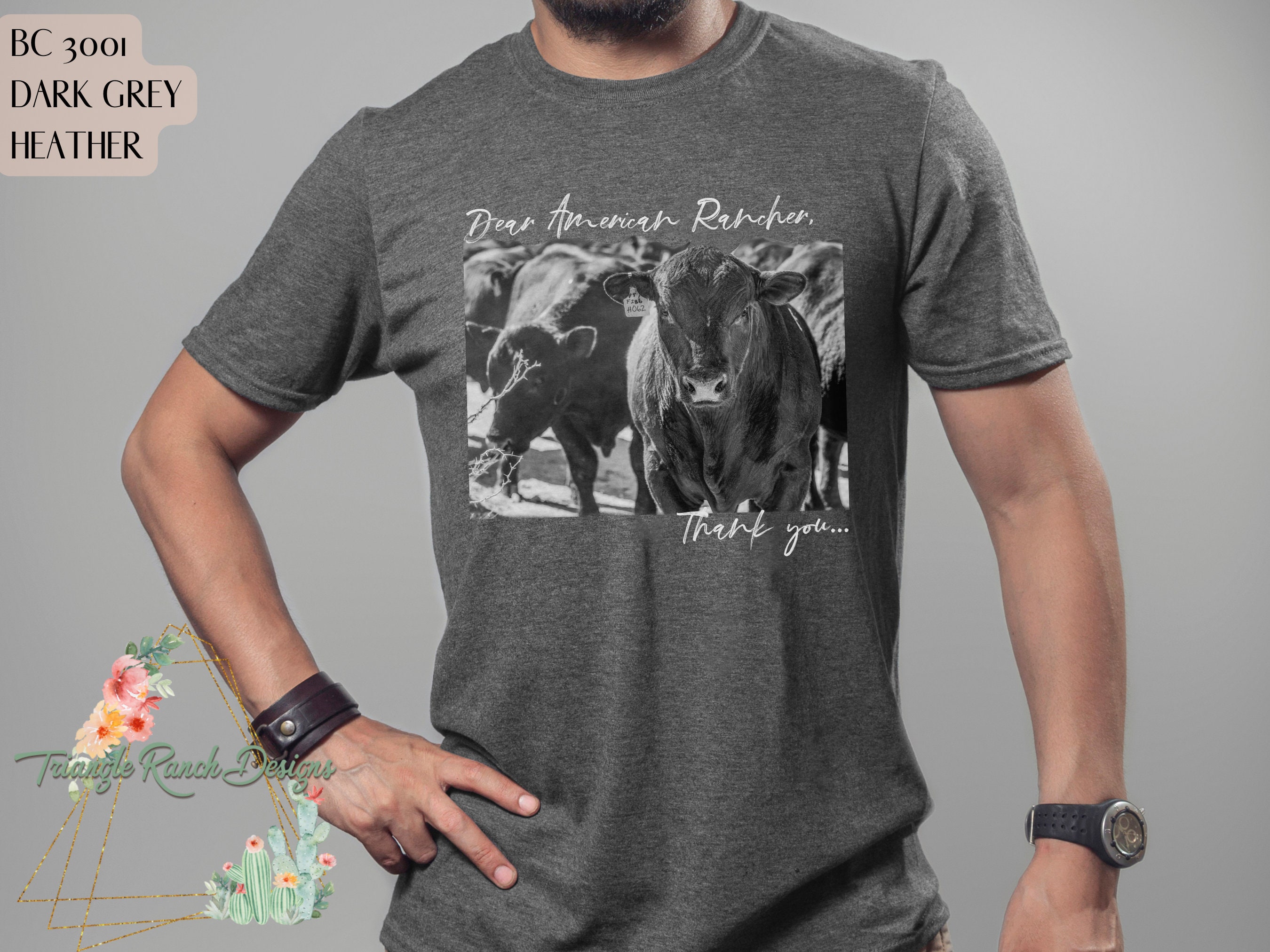 Thank a Rancher, Western T-shirt, Angus Bull Shirt, Thank a Farmer ...