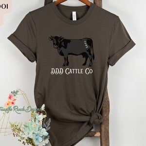 Custom Brand Cattle Company T-shirt, Personalized Cow Brand Shirt - Etsy