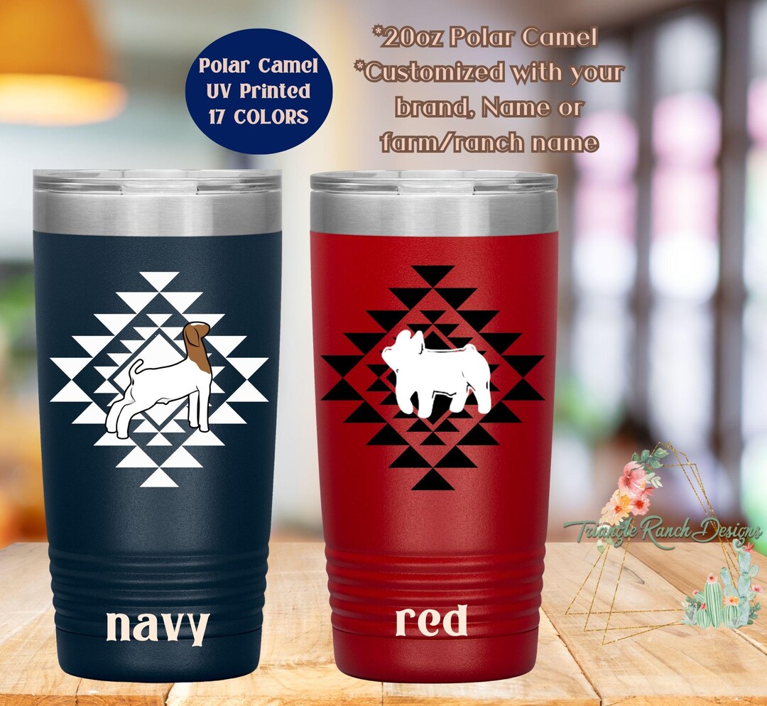 Aztec Livestock Show 20oz Insulated Tumbler Aztec Pig Mug Livestock ...
