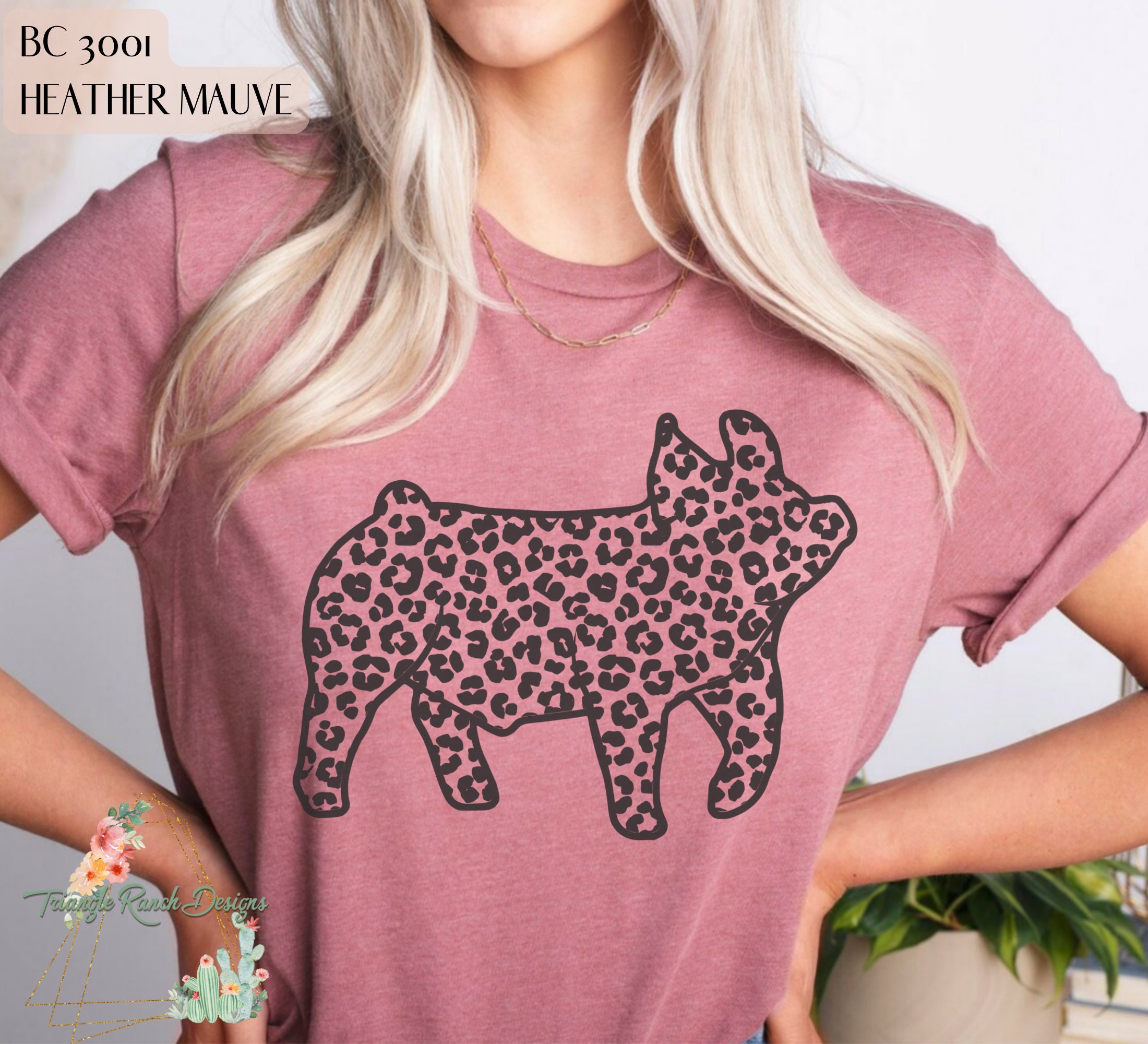 Leopard Show Pig Tee Livestock Tshirt Stock Show Shirt Show Pig T-shirt ...