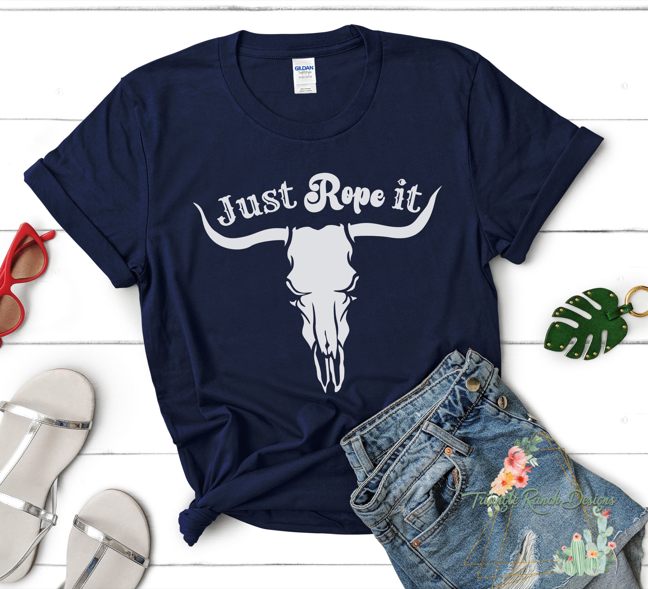 Roping & Rodeo T-shirt, Just Rope It, Lets Rope,roping Gift,roping ...