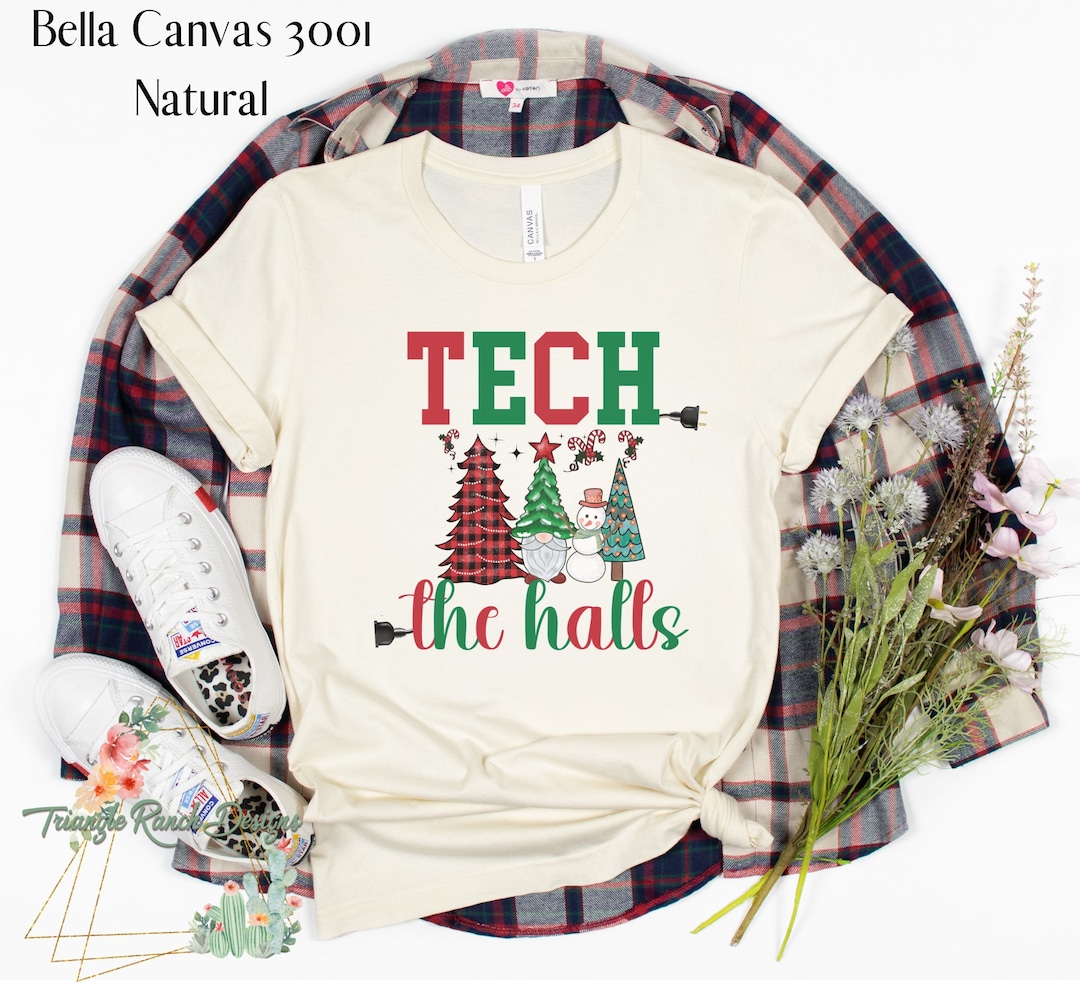 Tech Support Shirt,christmas Gnomes Tech the Halls,christmas Shirt ...