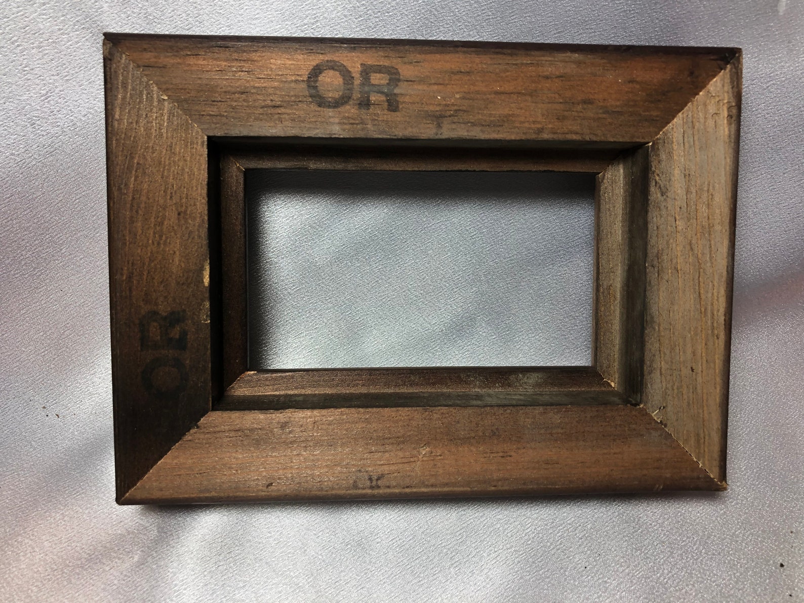 Dark walnut wide frame with gold insert walnut frame | Etsy