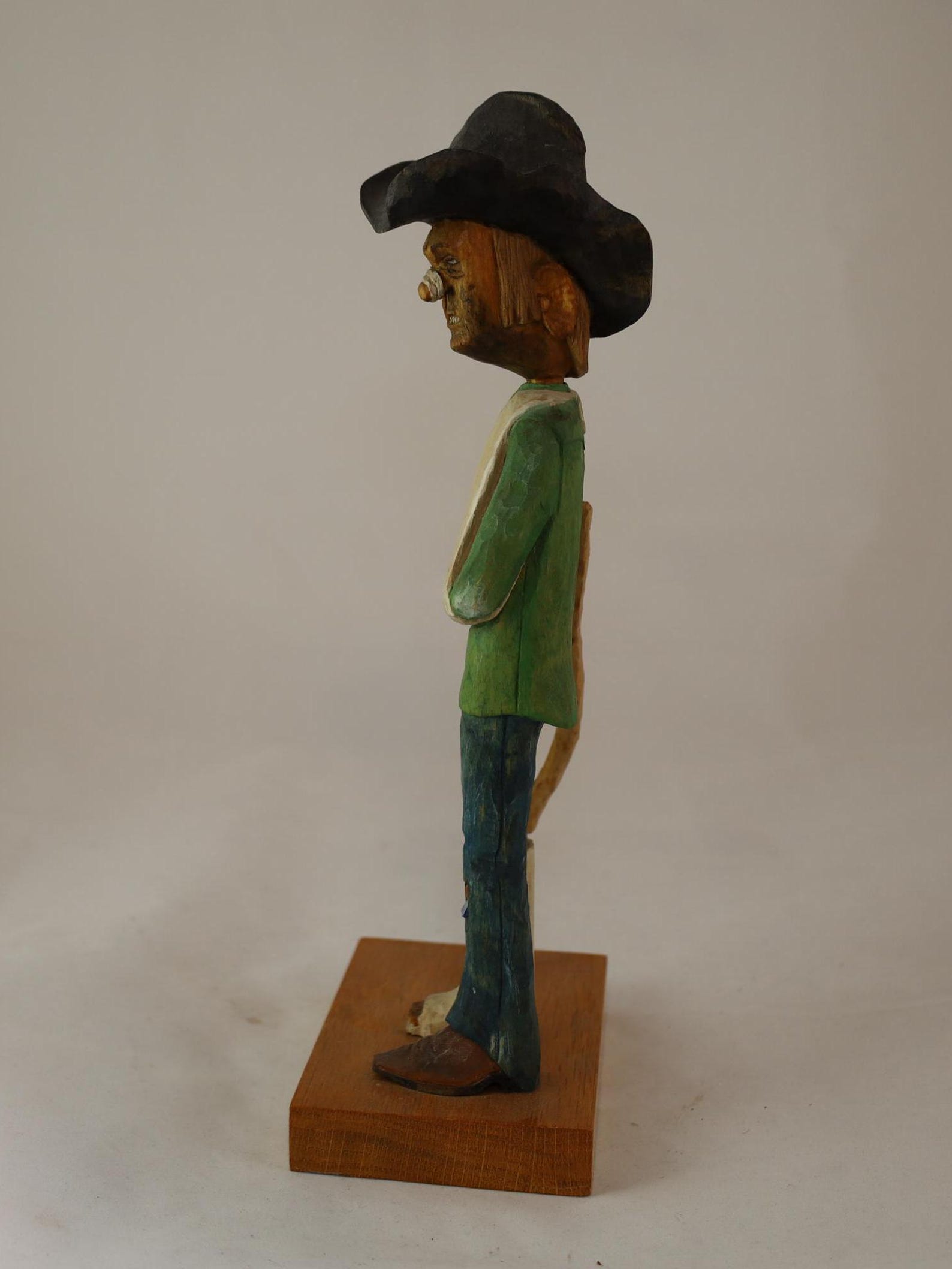 Hand Carved Cowboy Art - Injured Cowboy - Etsy