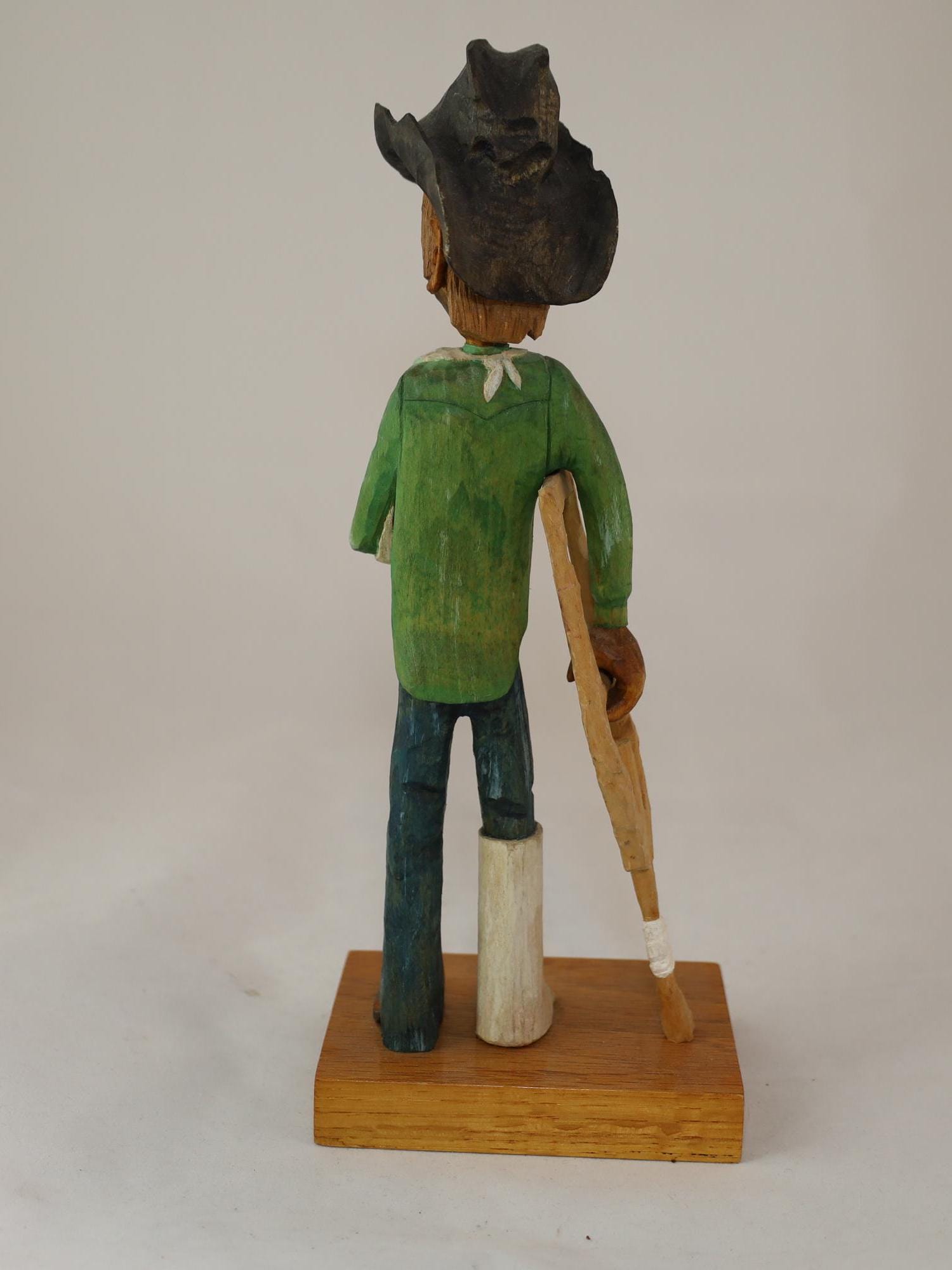 Hand Carved Cowboy Art - Injured Cowboy - Etsy
