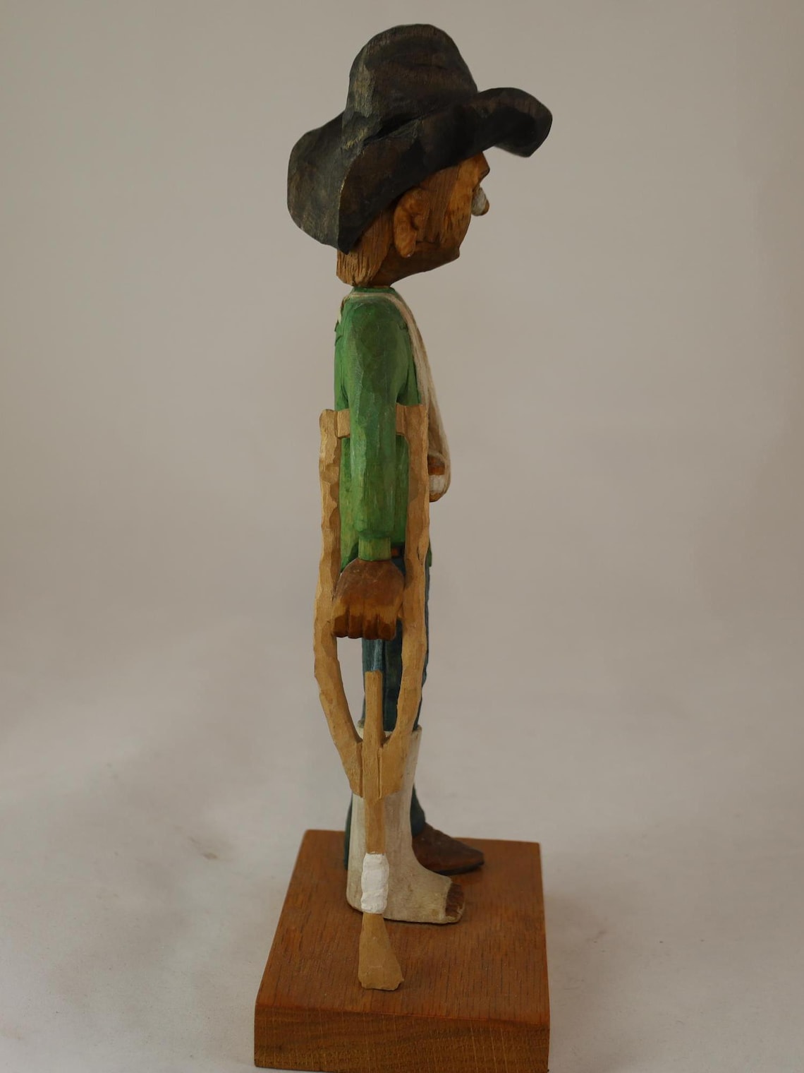 Hand Carved Cowboy Art - Injured Cowboy - Etsy