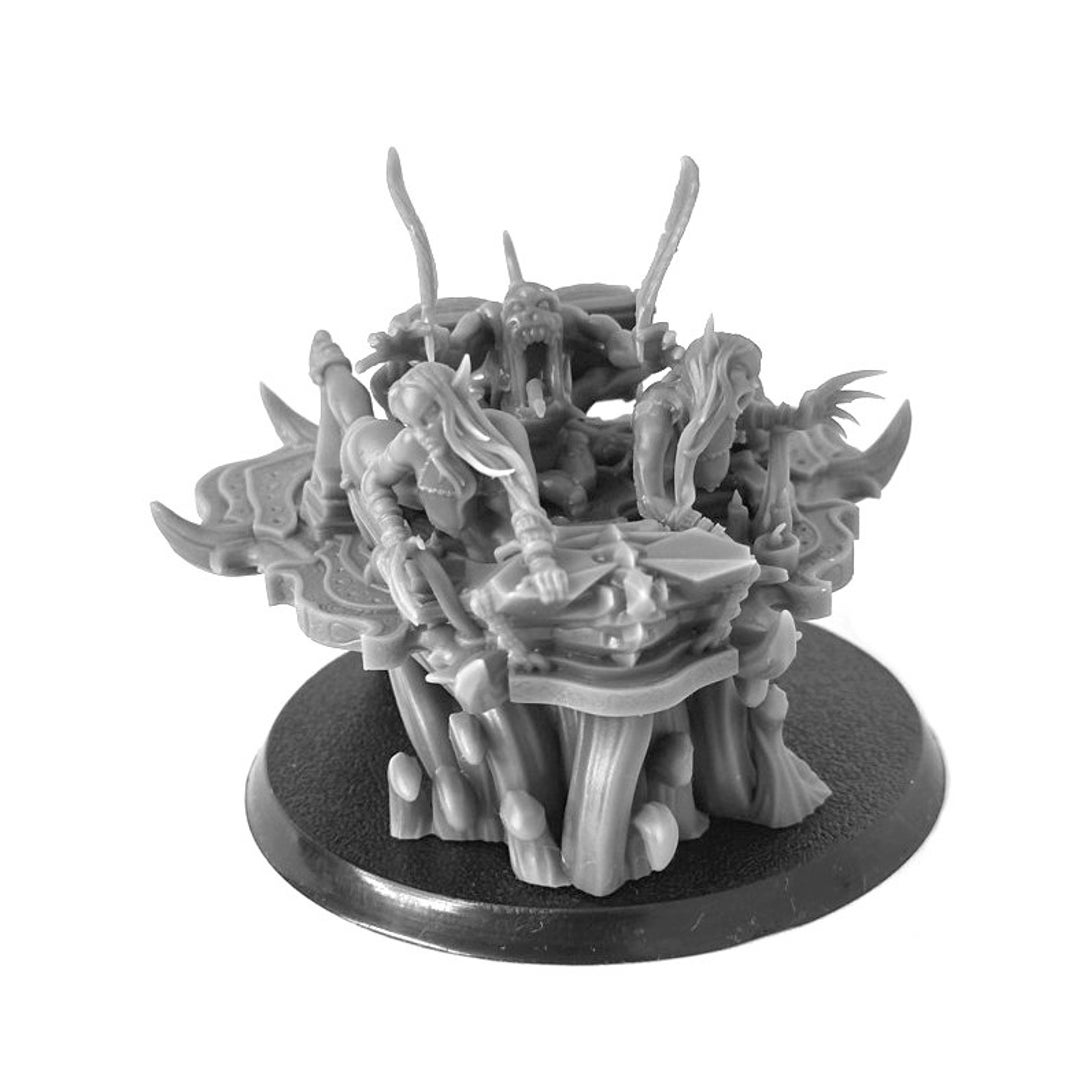 Terrible Scribe With Two Slave Girls, Printed 3D Model - Etsy