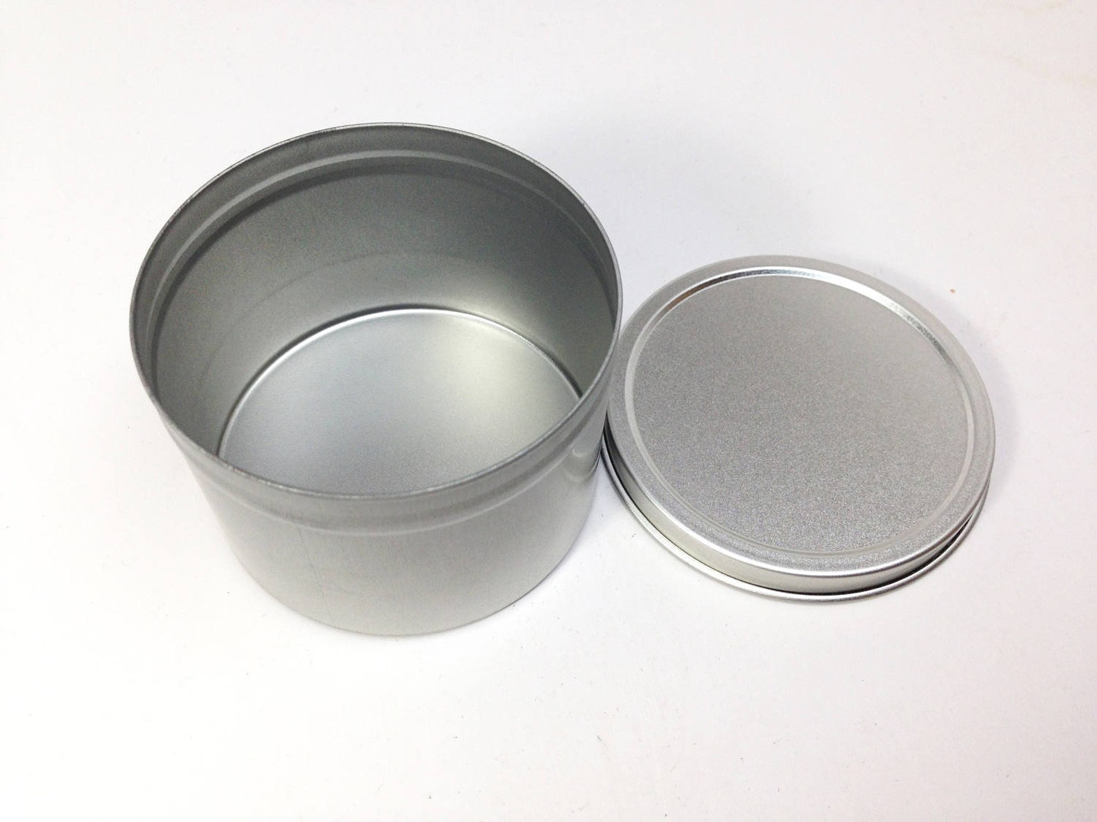 24 Deep Round Tins Empty 2.45”W X 1.70” H Empty for Storage, Candle ...