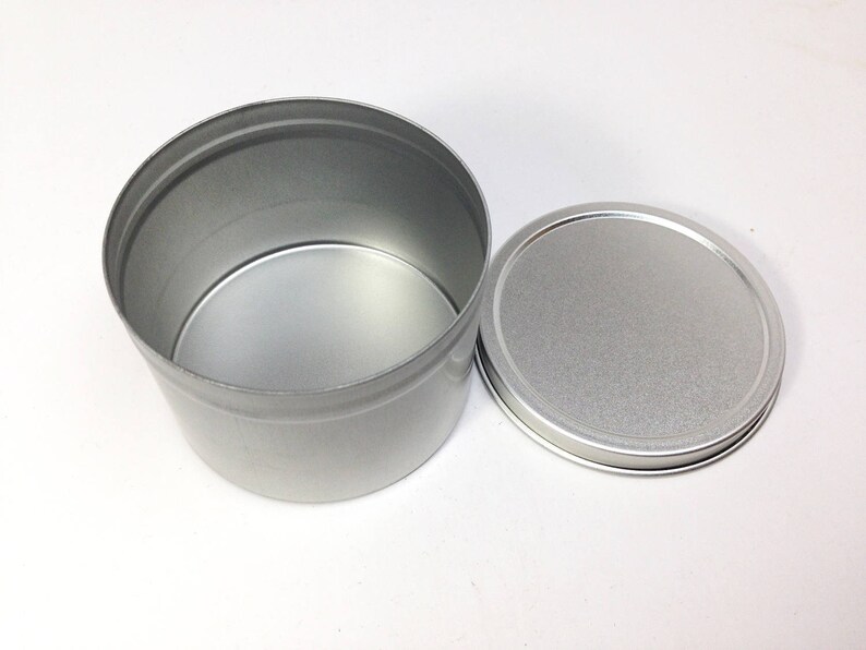 24 Deep Round Tins Empty 2.45”W X 1.70” H Empty for Storage, Candle ...