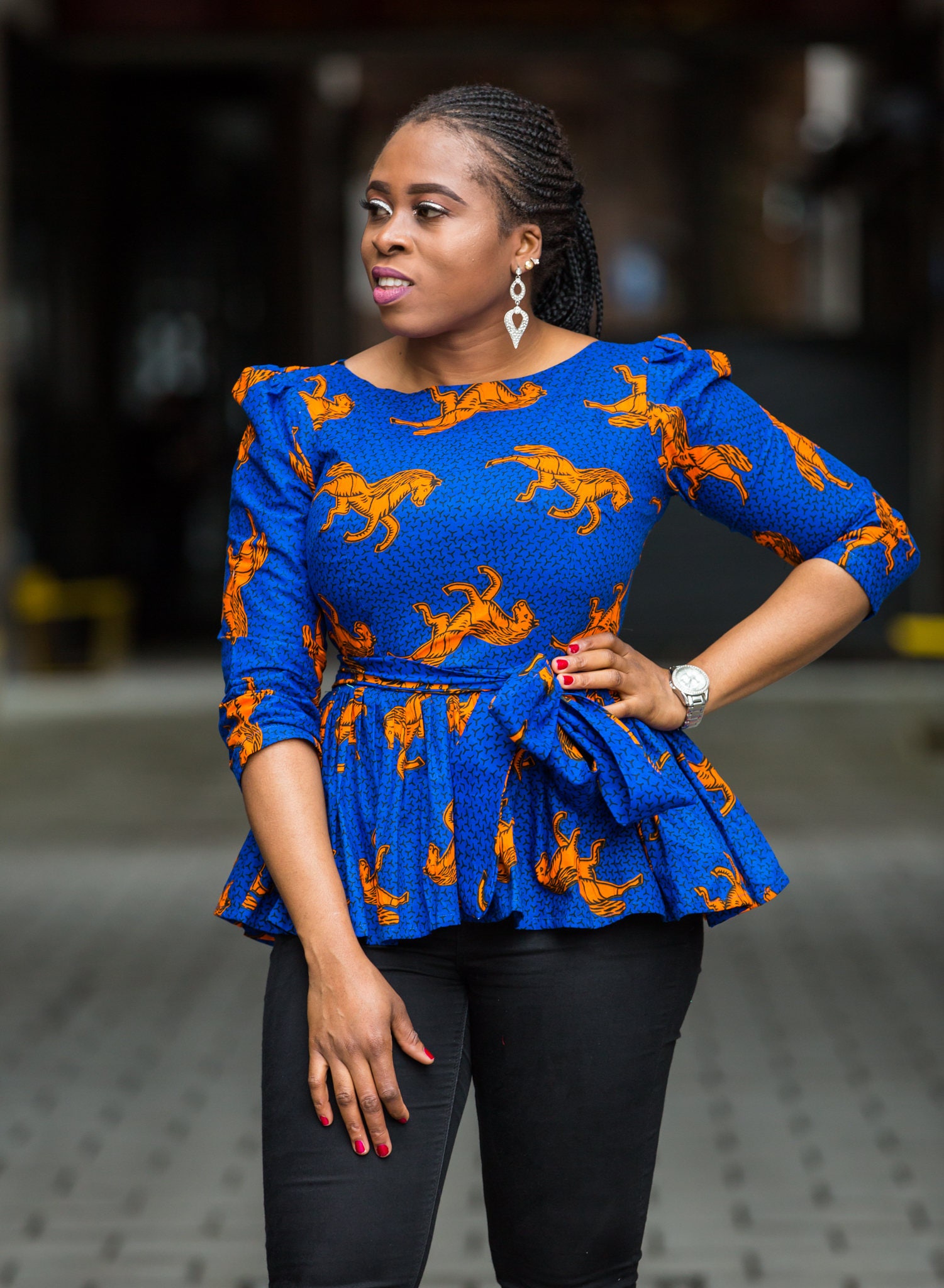 Ankara Peplum Top African Print Top Peplum Top Ankara Top Etsy