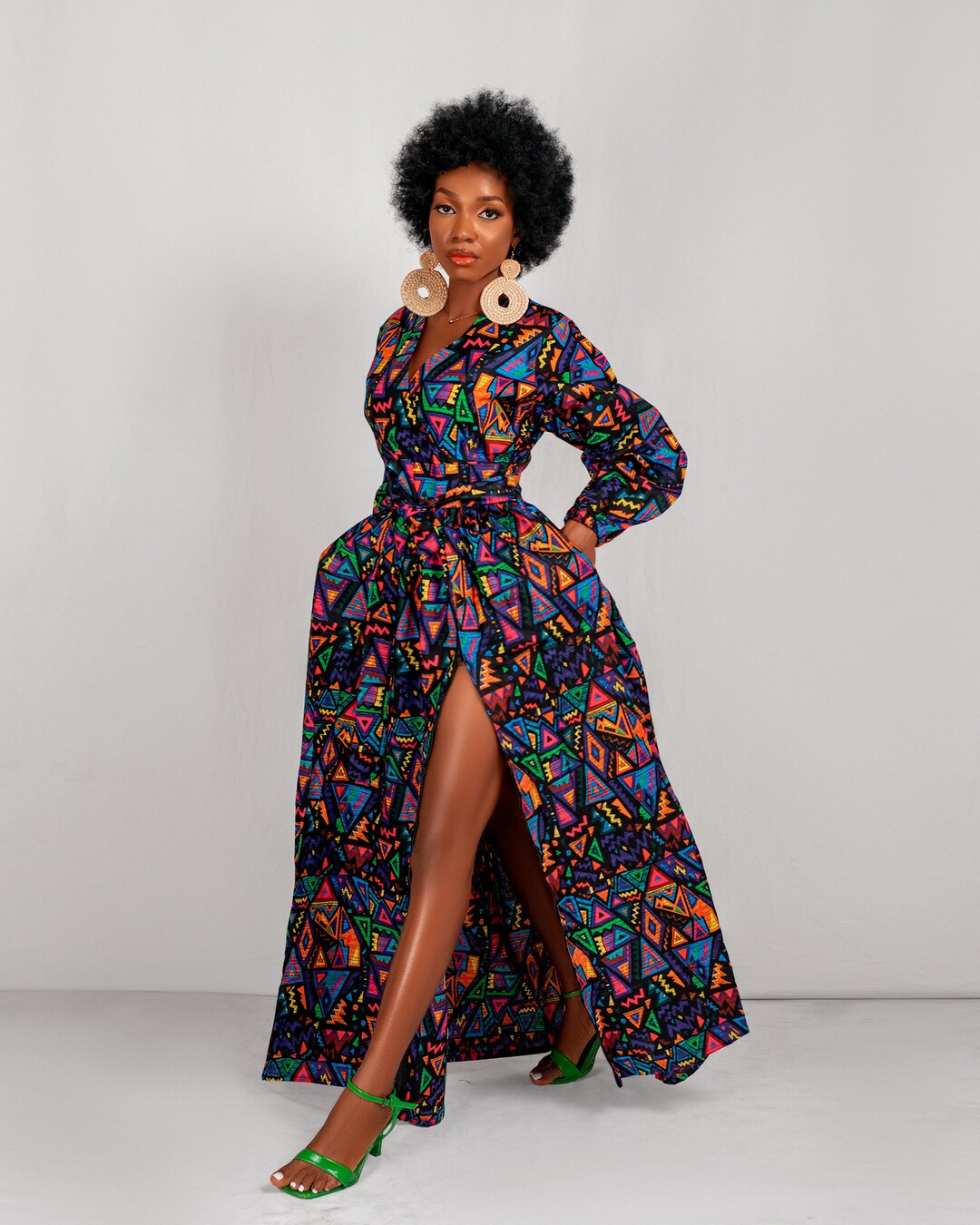 Asher Maxi Dress, Long Dress, African Print Dress, Ankara Dress ...