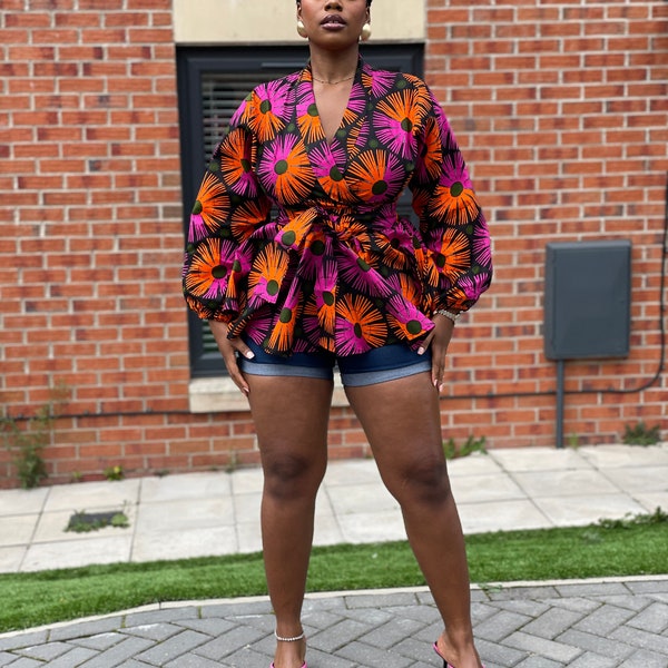African Print Top - Etsy