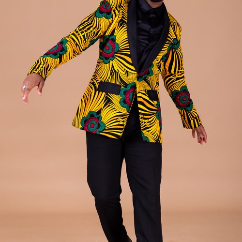 African Print Jacket Men's Jacket Ankara Jacket and - Etsy