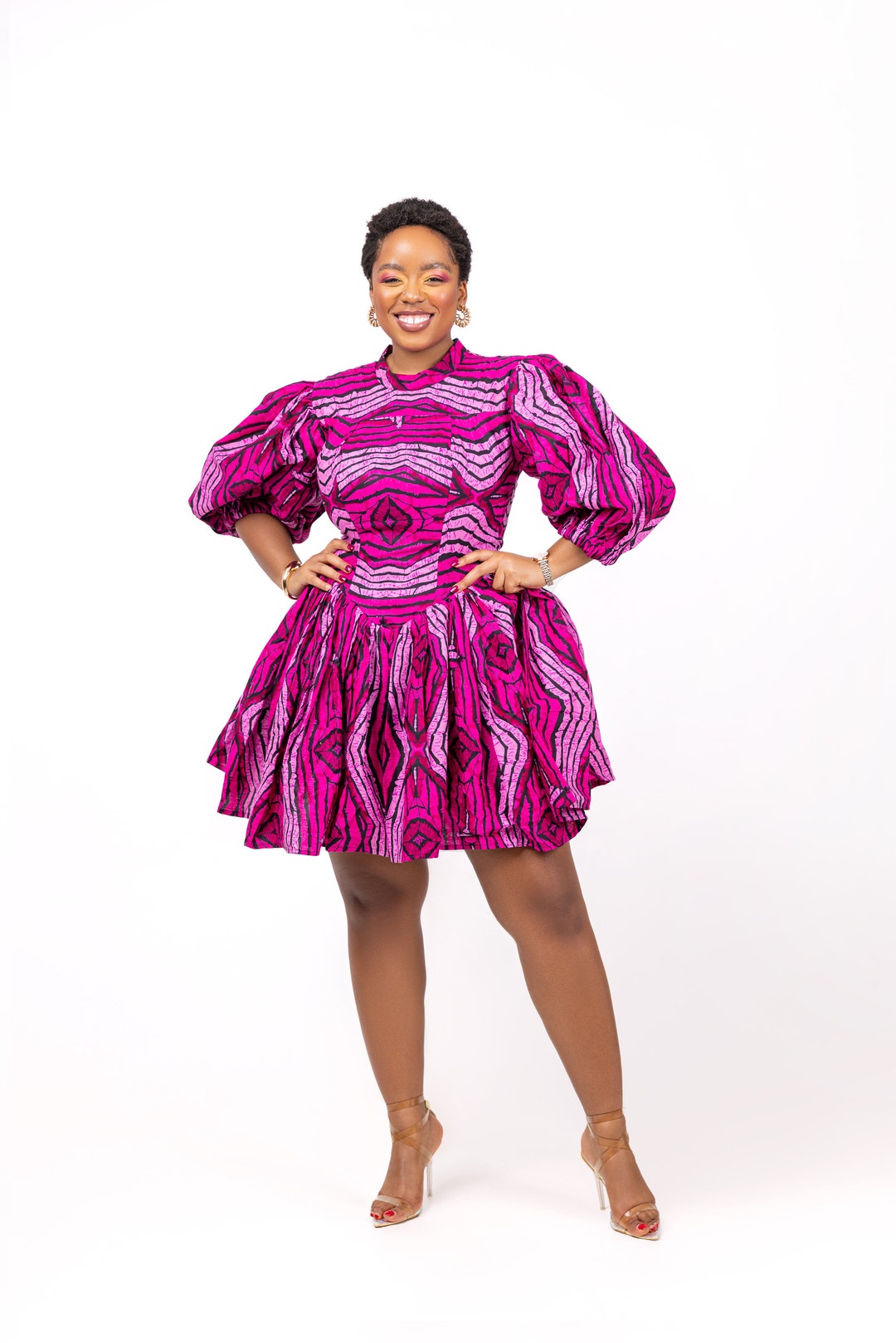 Modupe Ankara Mini Dress, Print Dress, African Print Dress, Ankara ...
