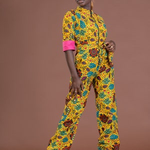 Micha Ankara Jumpsuit, Jumpsuit, African Print, Ankara Clothing - Etsy UK