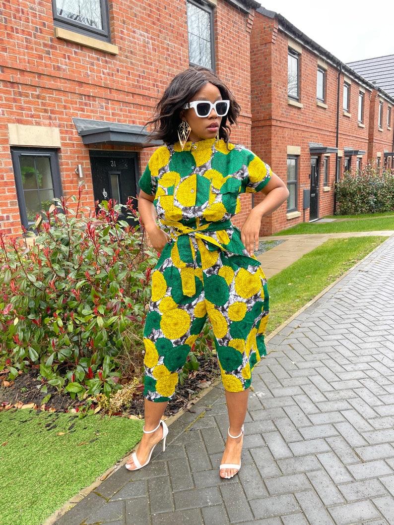 Kalisa Culotte Jumpsuit Jumpsuit African Print Ankara - Etsy