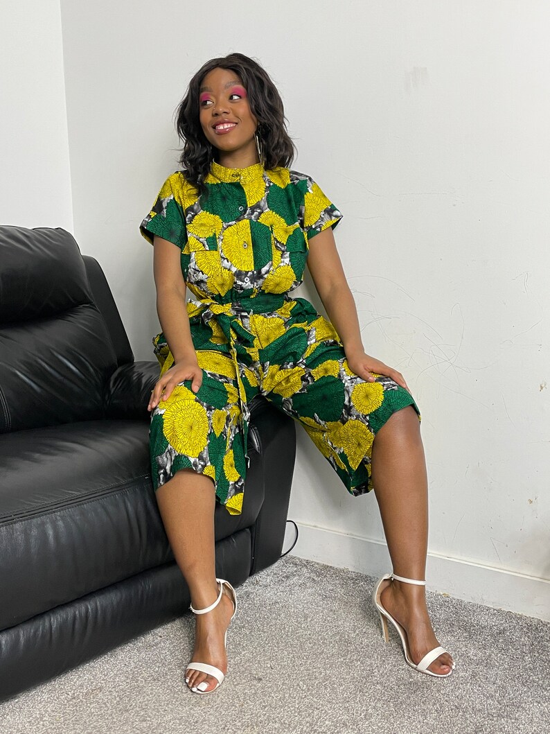 Kalisa Culotte Jumpsuit Jumpsuit African Print Ankara - Etsy