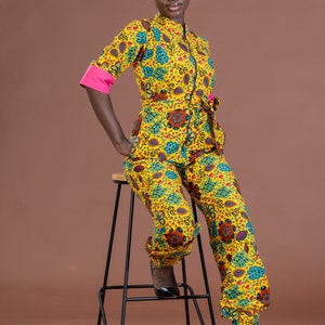 Micha Ankara Jumpsuit, Jumpsuit, African Print, Ankara Clothing - Etsy UK