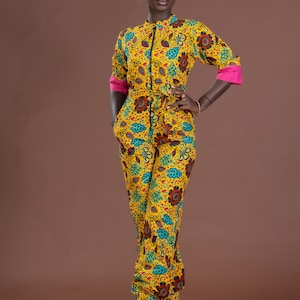 Micha Ankara Jumpsuit, Jumpsuit, African Print, Ankara Clothing - Etsy UK