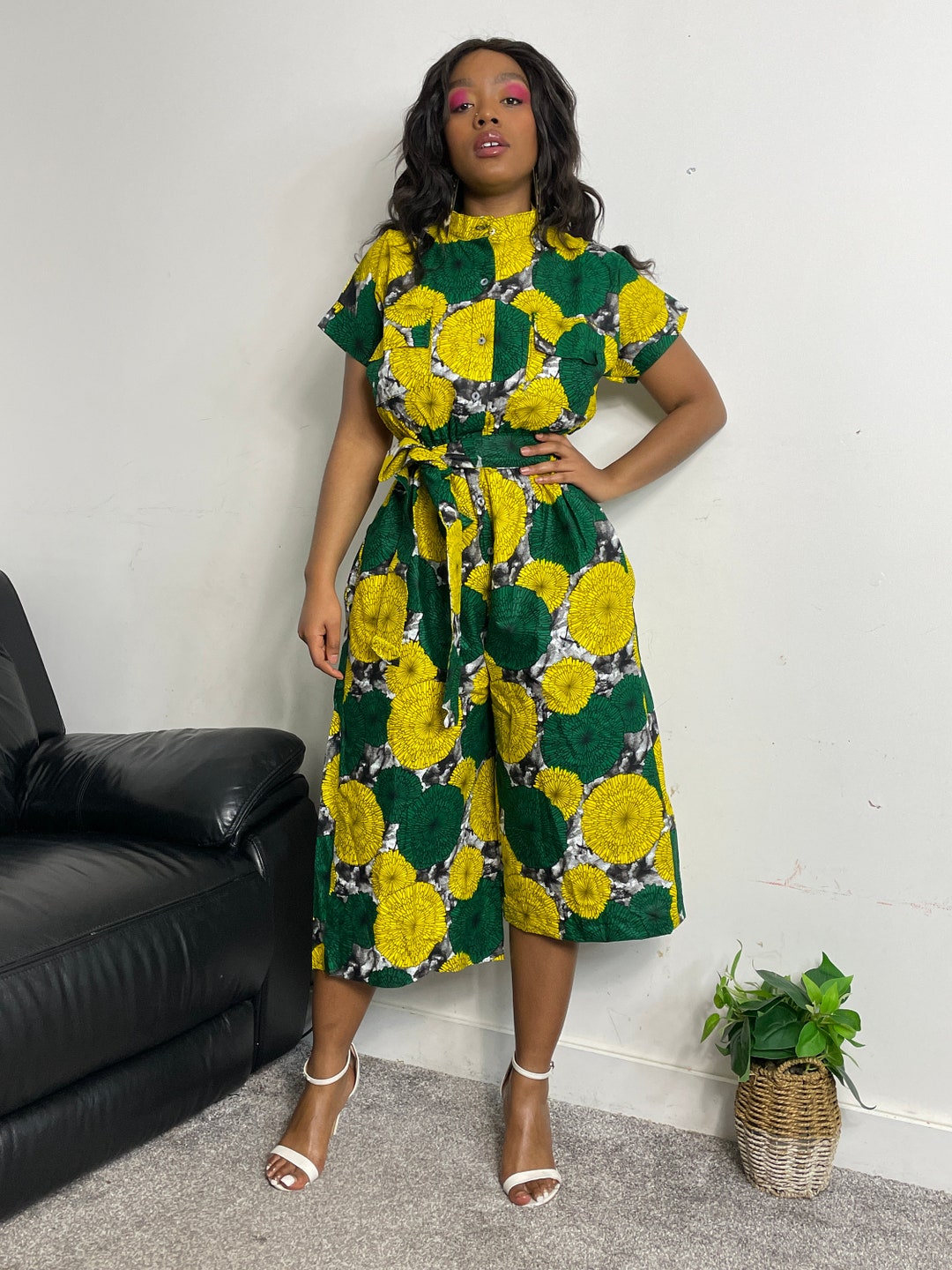 Kalisa Culotte Jumpsuit Jumpsuit African Print Ankara - Etsy