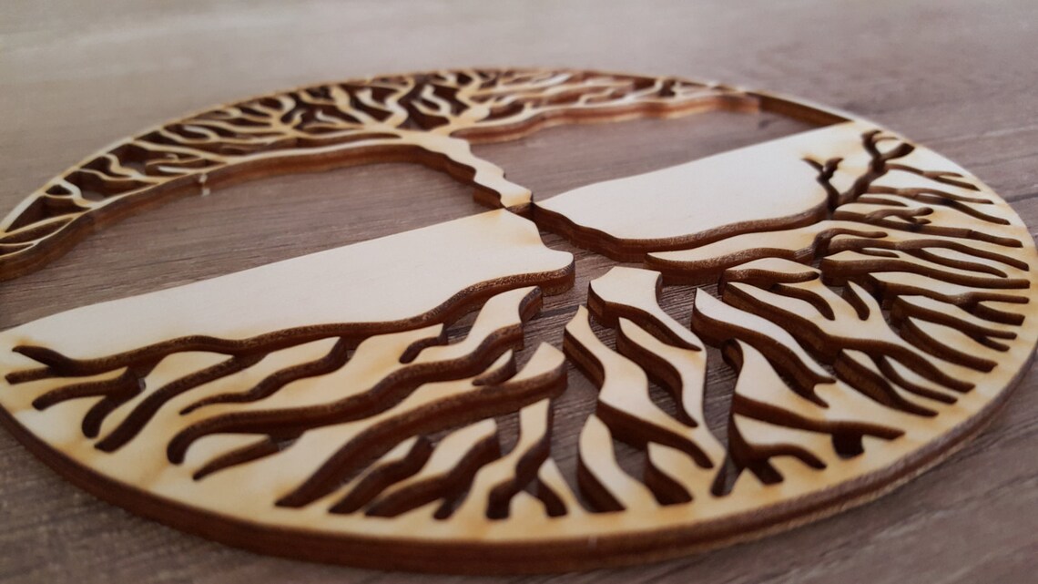 Tree of Life Tree of Life Laser Cut Tree in a Frame Tree | Etsy