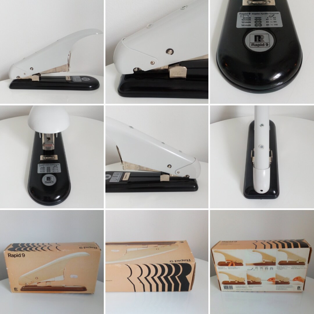 Vintage Rapid 9 Heavy Duty Stapler - Etsy Singapore