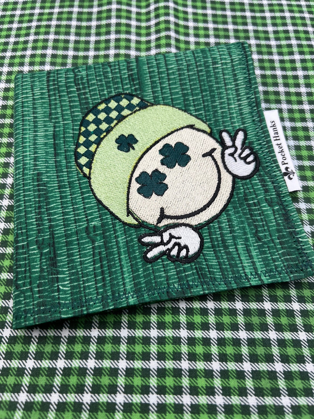 EDC Hank | St. Patrick's Day Embroidered Handkerchief for Everyday ...