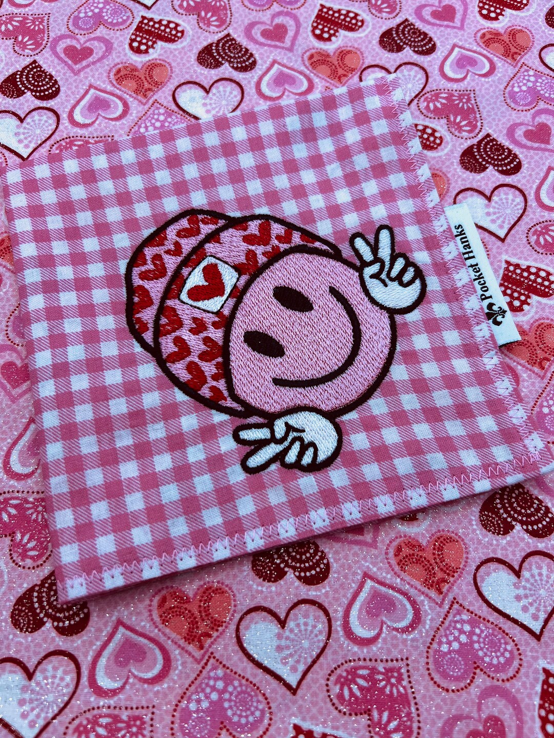 EDC Hank Valentine's Day Embroidered Handkerchief for Everyday Carry ...