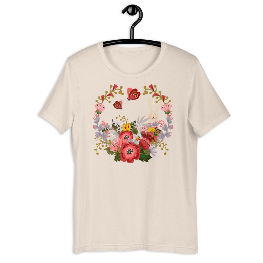 Spring shirt Spring shirt for women Spring tee shirt Bunny - Etsy.de