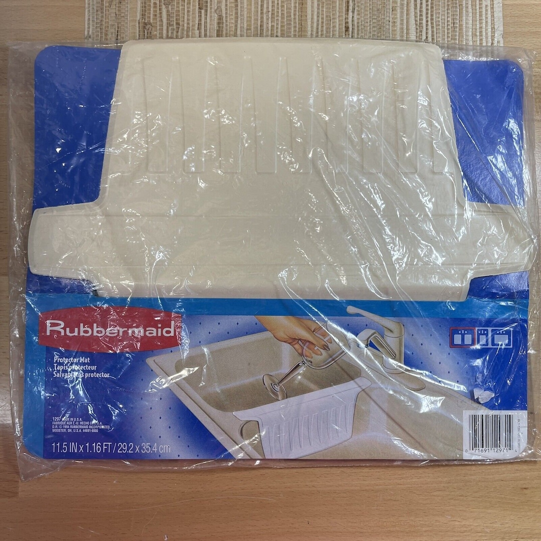 Vintage Rubbermaid Sink Divider Mat Almond 1297 Protector USA - Etsy