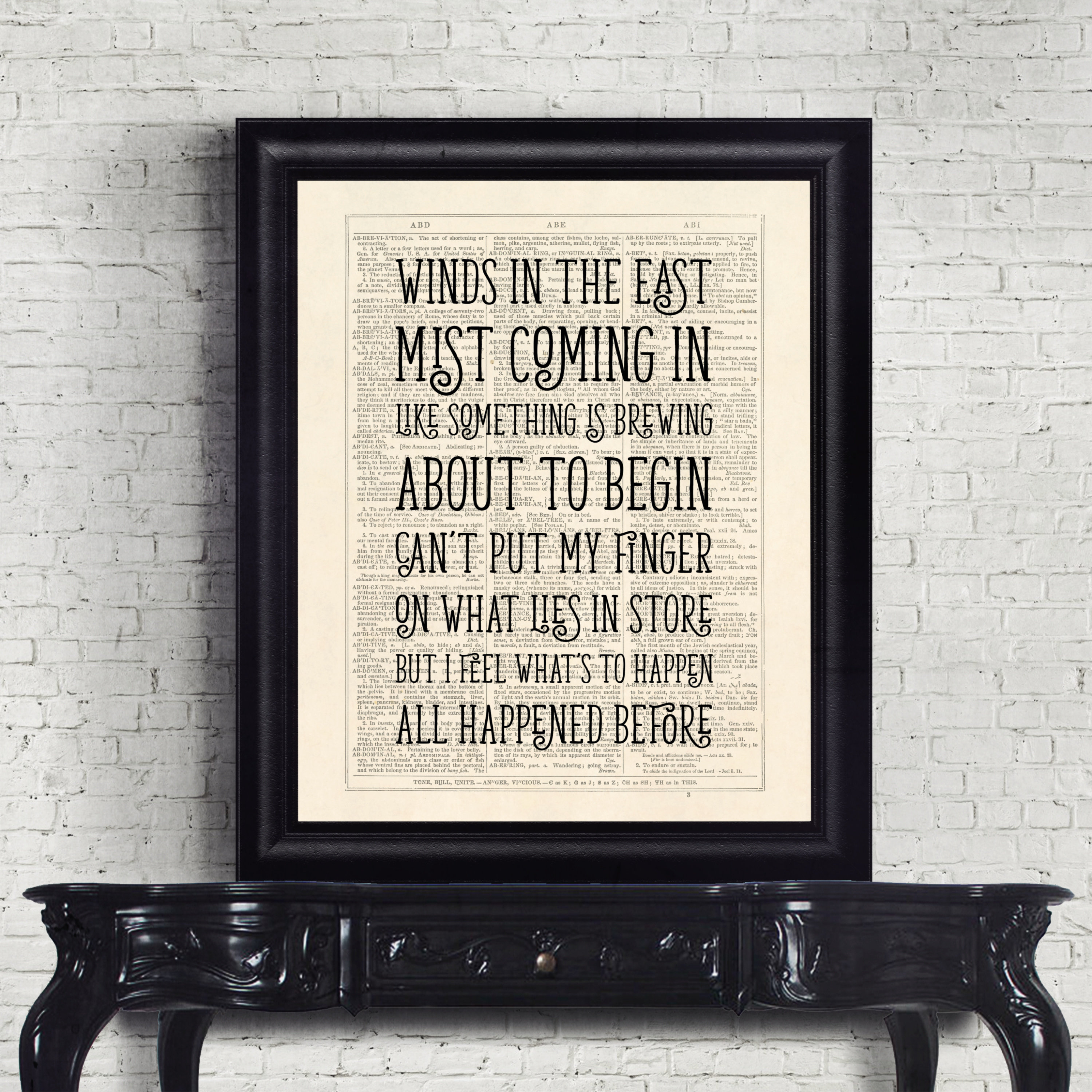 Mary Poppins Winds in the East Dictionary Page INSTANT DOWNLOAD Wall ...