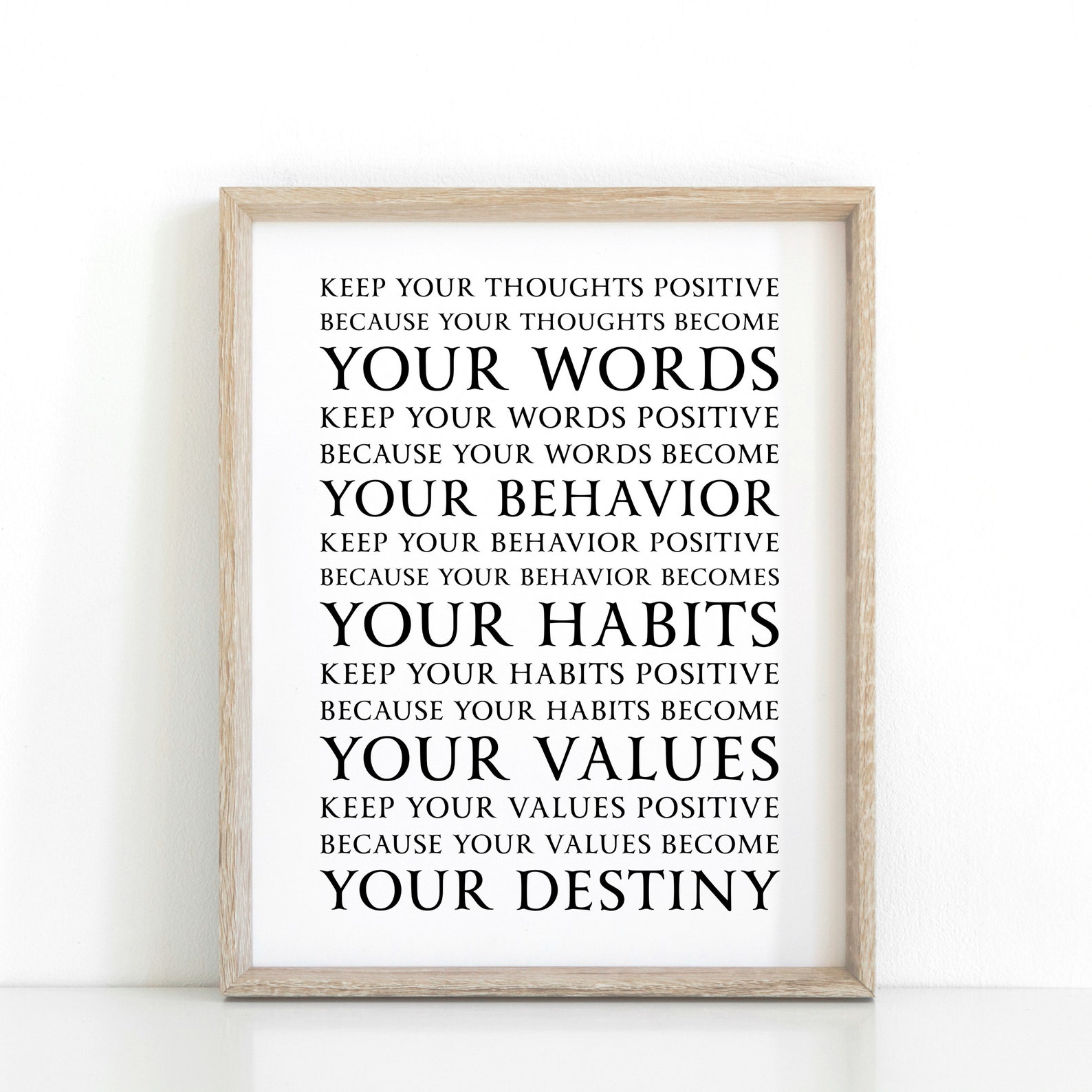 Mahatma Gandhi Keep Your Thoughts Positive Because Your Thoughts Become ...