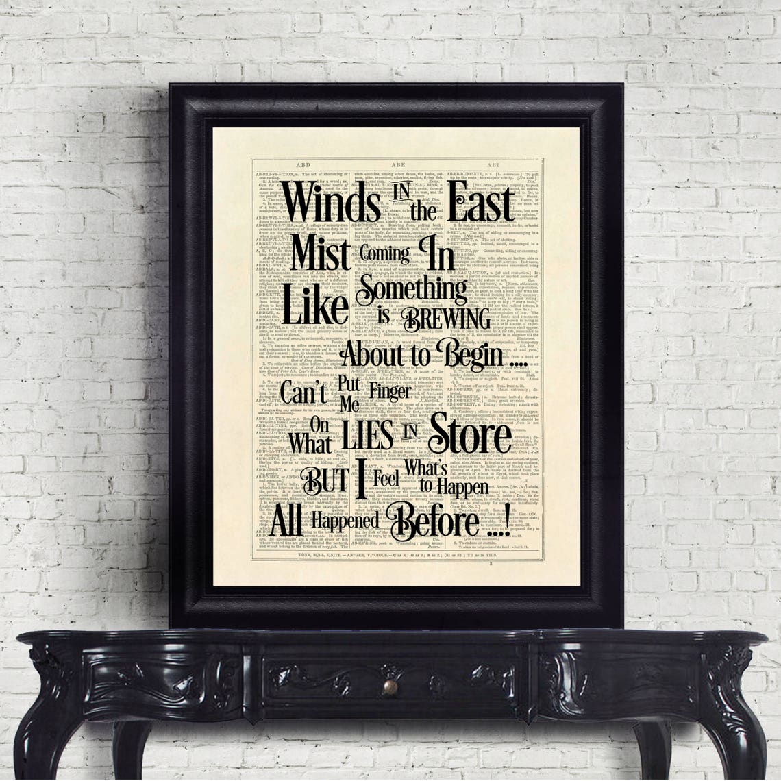 Mary Poppins Winds in the East Dictionary Page Instant Download Wall ...