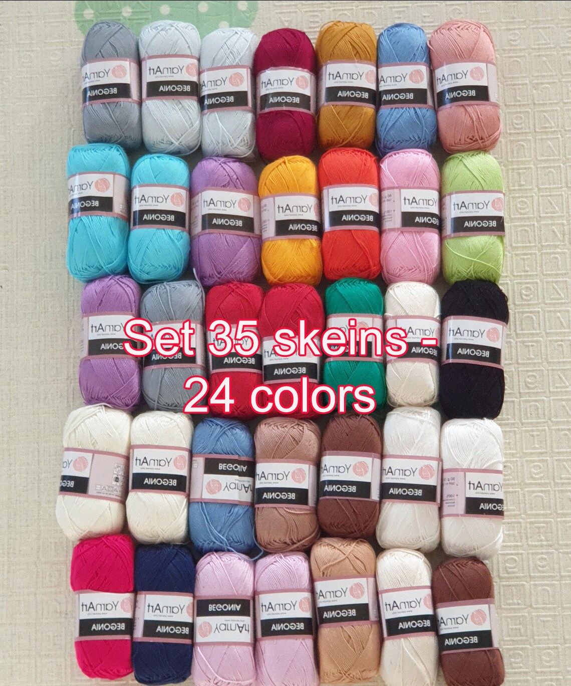 Mercerized Cotton Yarn Amigurumi Crochet Yarn Yarnart - Etsy