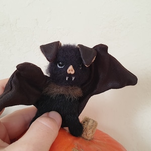 Stuffed Animal Bat Halloween Bat Vampire Bat Baby Bat Toy Handmade Cute ...