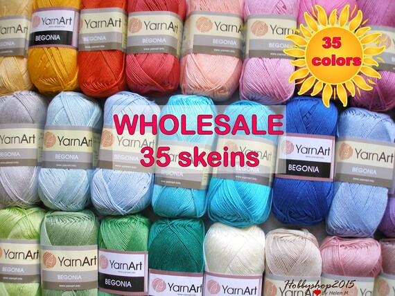 Mercerized Cotton Yarn Amigurumi Crochet Yarn Yarnart - Etsy