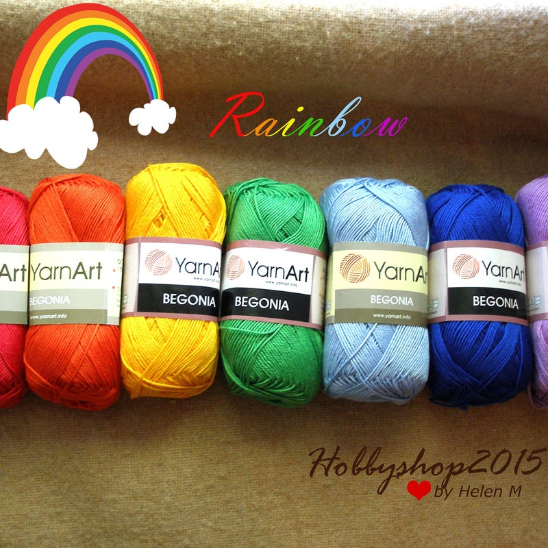Rainbow Yarn - Etsy