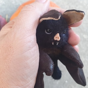 Stuffed Animal Bat Halloween Bat Vampire Bat Baby Bat Toy Handmade Cute ...