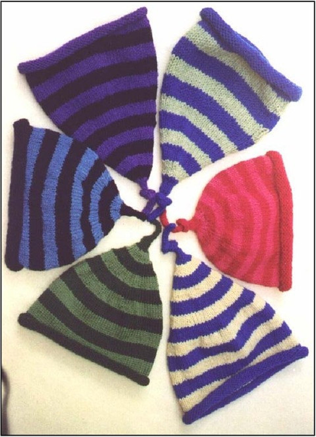 Gaugeless Hat Pattern, Pdf, Top Down, Striped, Work With Any Yarn for ...