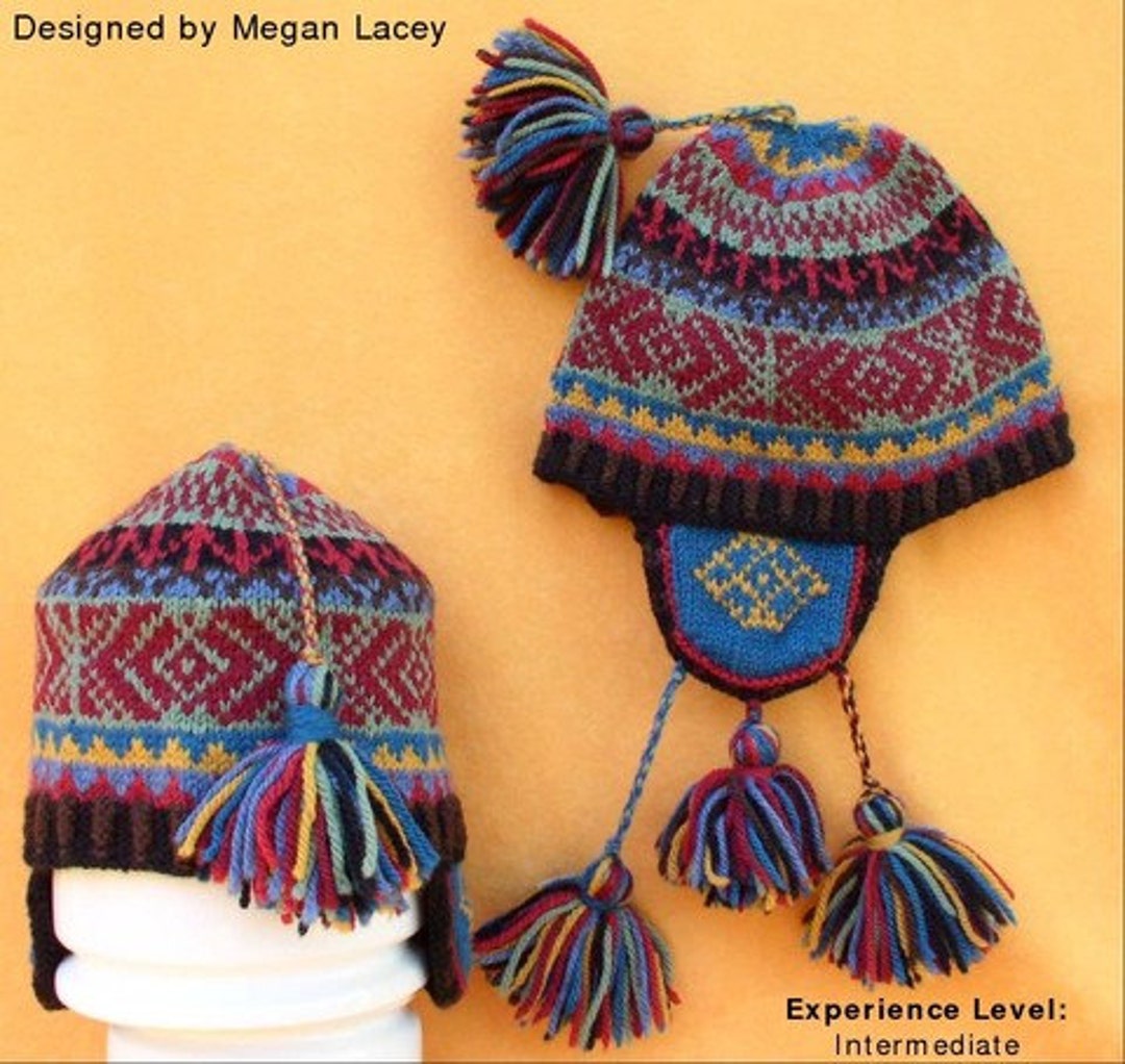 The Inka Hat Knitting Pattern PDF Download - Etsy
