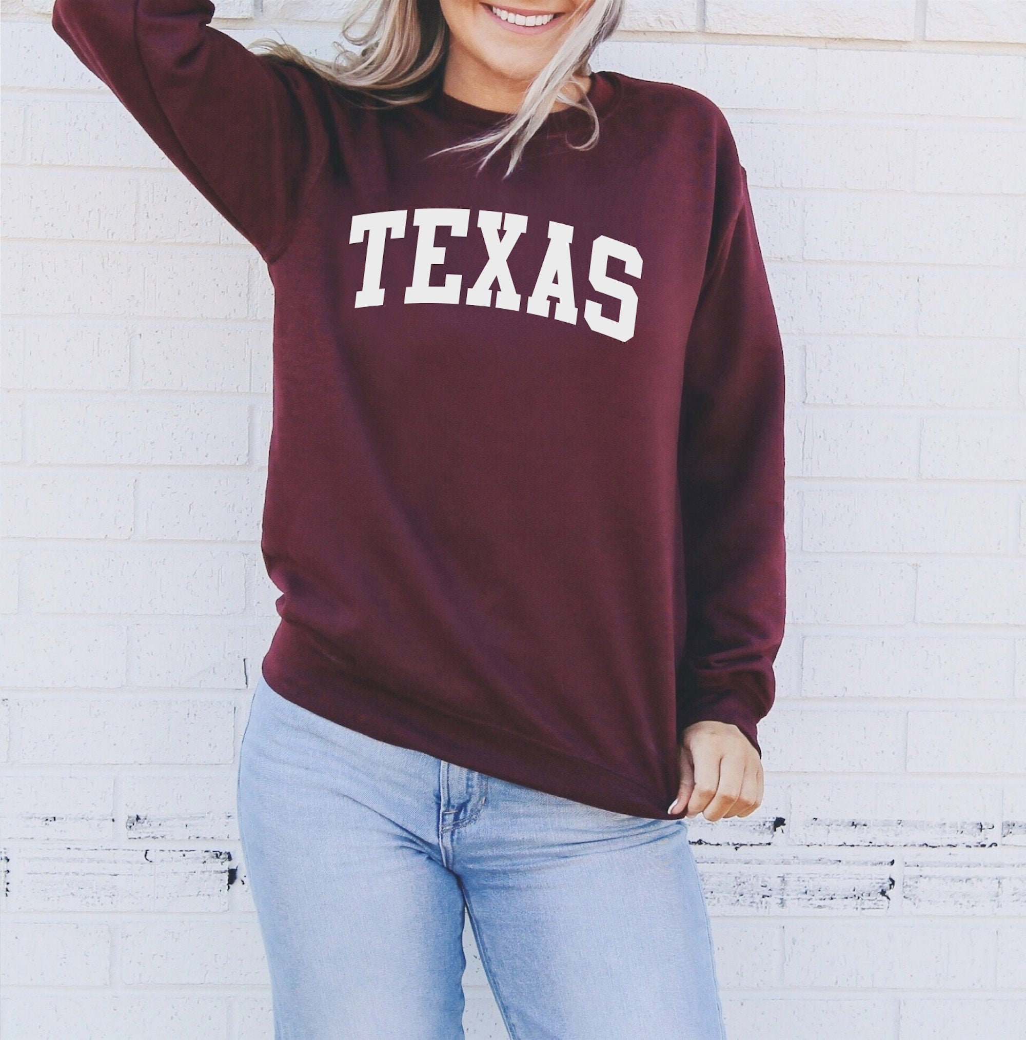 Texas Sweatshirt Texas Shirt Texas Tshirt Texas Sweater | Etsy