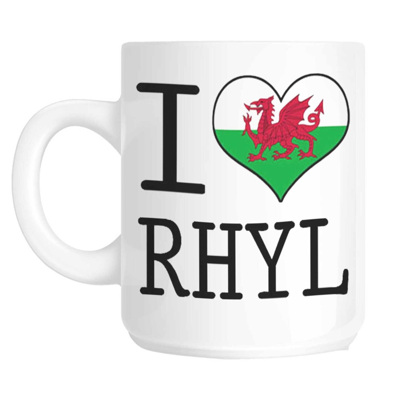I Love Heart Rhyl Wales Welsh Flag Design Gift Mug Shan184 - Etsy