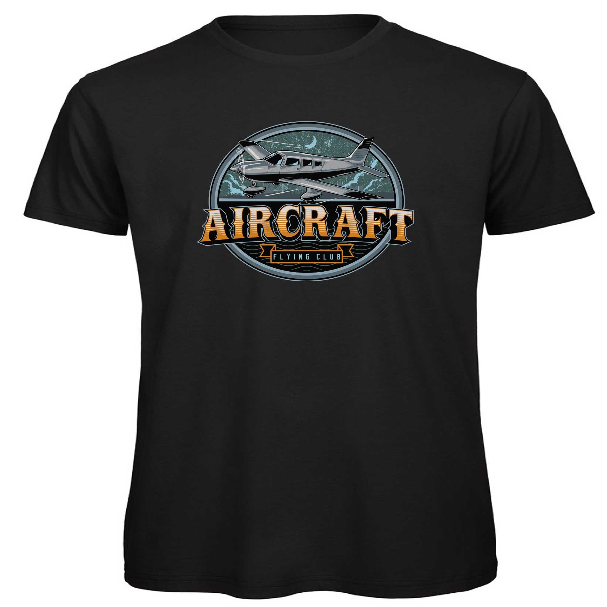 Aircraft Flying Club Plane Spotter Gift Adults Mens Unisex Black ...