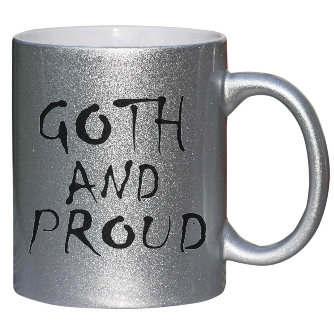 Goth and Proud Gothic Gift Silver Glitter Mug Shan40 - Etsy