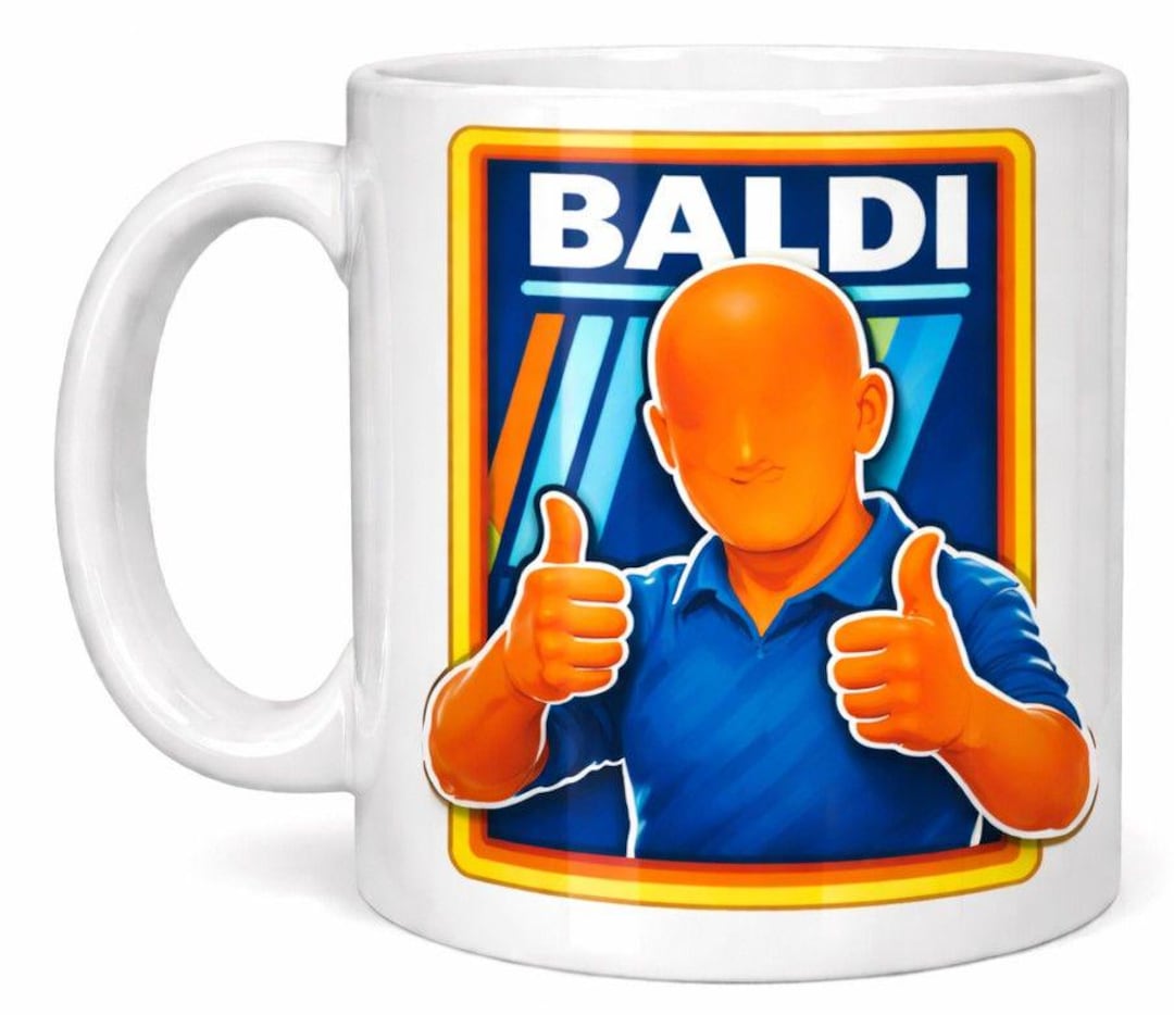 Funny Bald Character Faceless Cartoon Style Novelty Coffee Mug Gift Mug ...