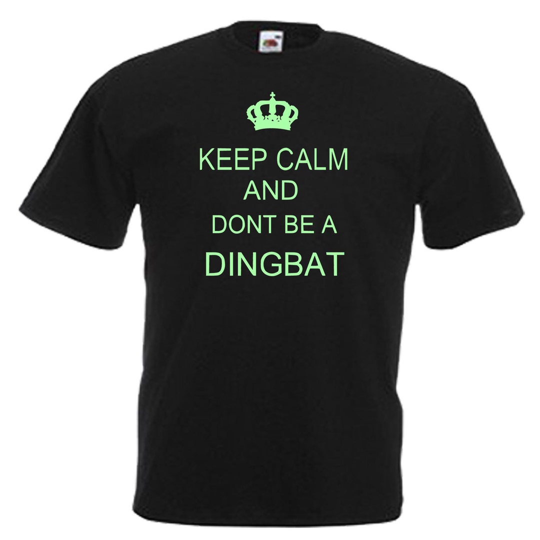 Dingbat Mens Glow in the Dark Adults Black T Shirt Sizes From Small ...