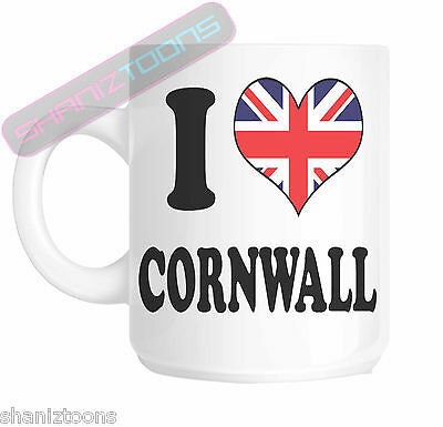 I Love Cornwall Gift Mug - Etsy