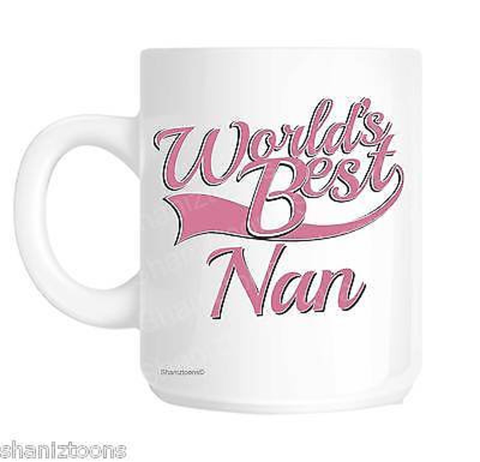 Nan World's Best Pink Mother's Day Novelty Gift Mug Shan811 - Etsy