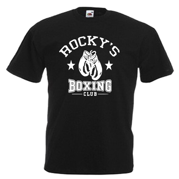 Rocky Boxing Club Adults Black T Shirt Sizes From Small 3XL | Etsy